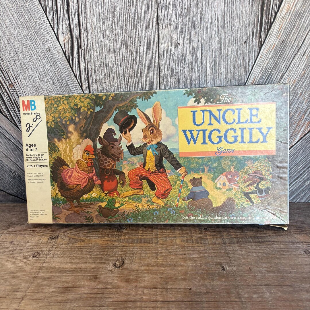 Vintage Uncle Wiggily Game Board Game Complete [1988 Milton Bradley ...