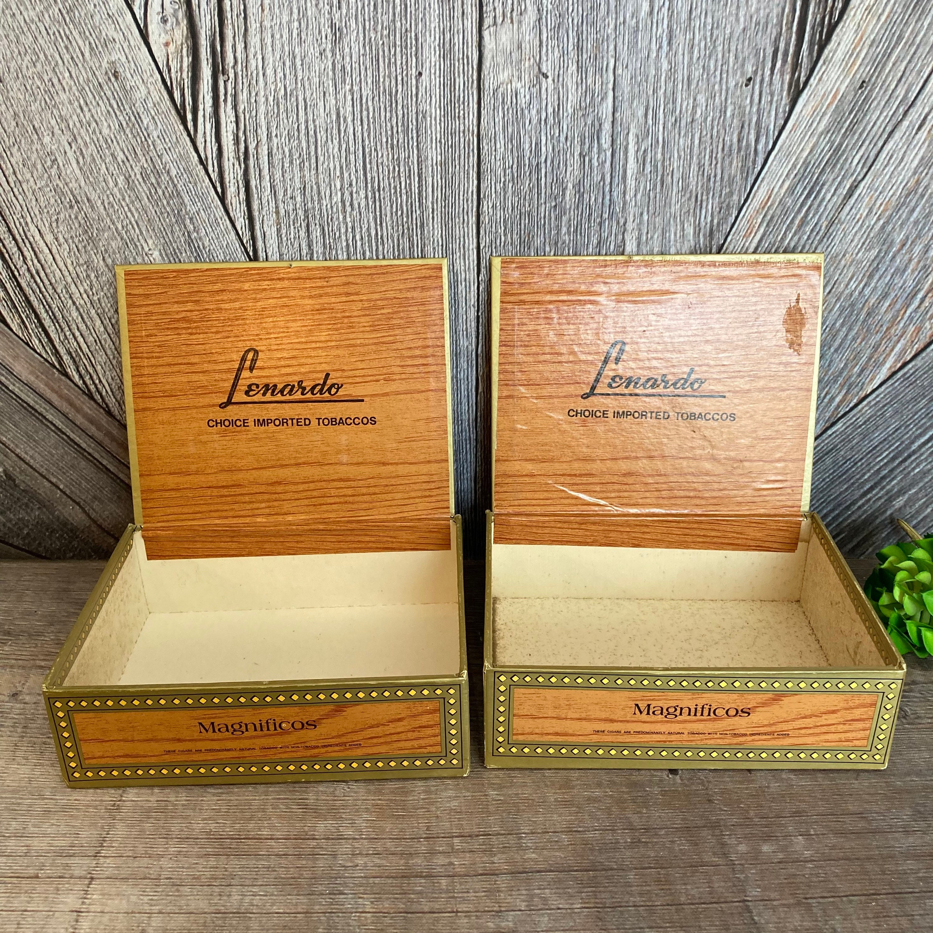 2 Vintage Cigar Boxes Authentic Cigar Box {lenardo} Vintage Decor ...