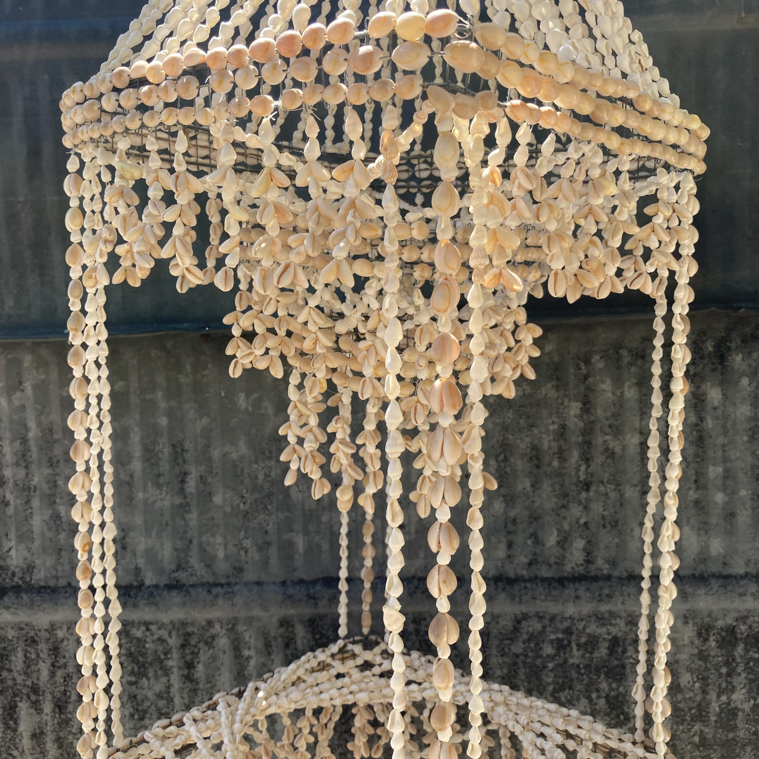 Vintage Seashell Plant Hanger Chandelier Macrame Sea Shell - Etsy