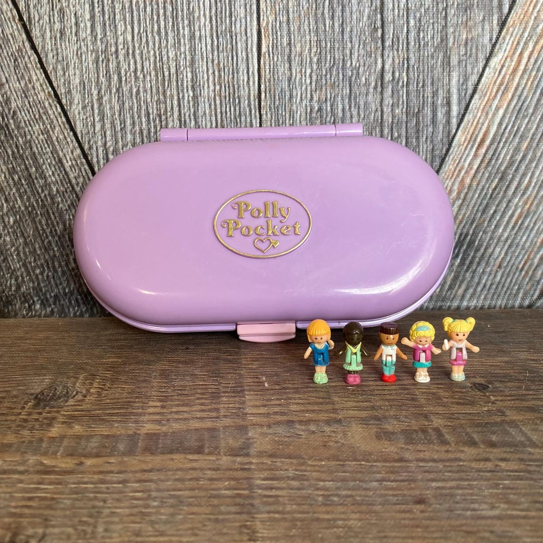 Vintage Polly Pocket Set {stampin' School Playset Stamper Compact Polly ...