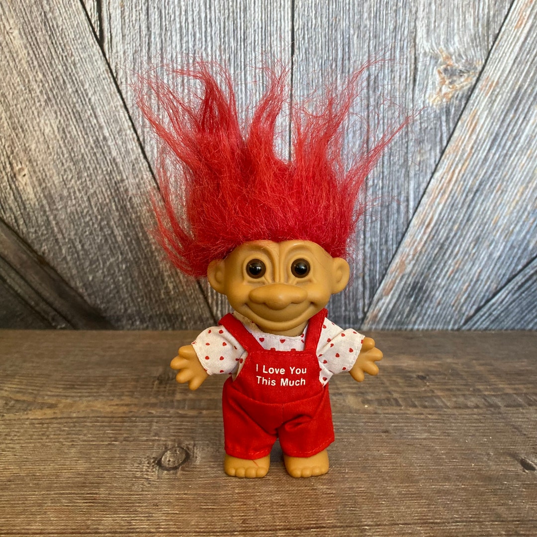 Vintage Valentine's Day Troll love Troll Russ Berrie I Love You This ...