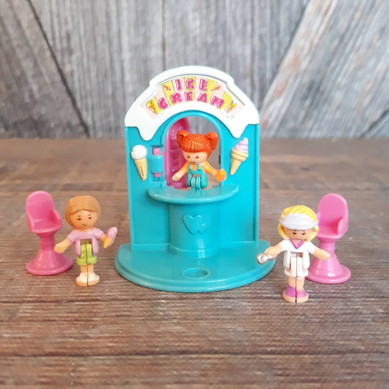 Vintage Polly Pocket Ice Cream Stand Complete Original 1995 Etsy