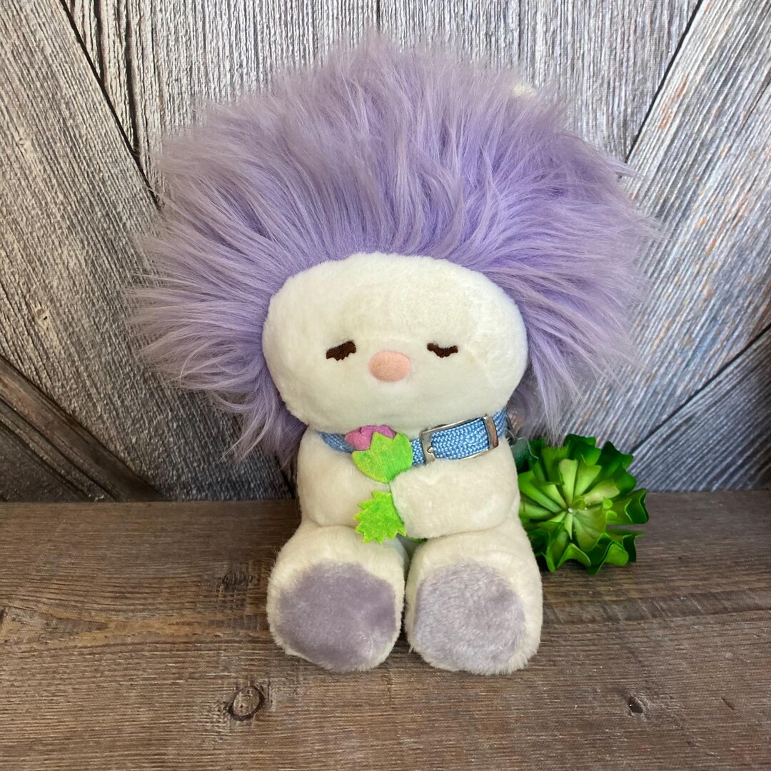 Vintage Frou Frou Plush, Dakin 1982 Nature Babies Purple Hair Plush Toy ...