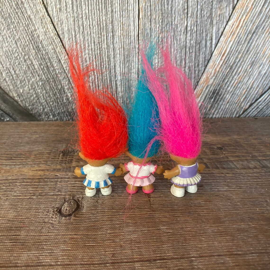 Vintage Troll Dolls 3 Mini Treasure Trolls Ace Novelty 1.5 | Etsy