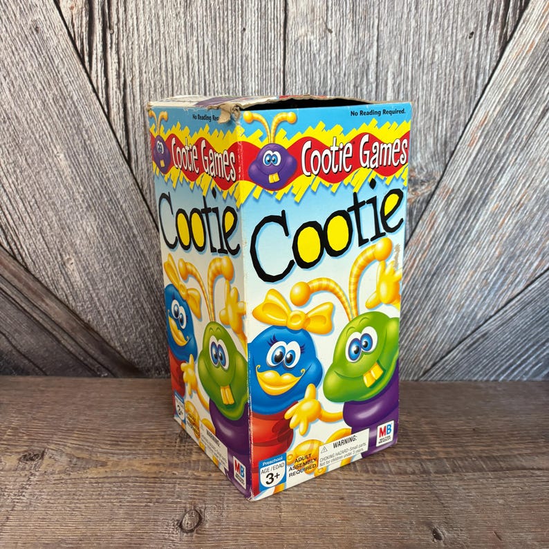 Vintage Cootie Game Milton Bradley, 1999 Complete! the Game of Cootie ...