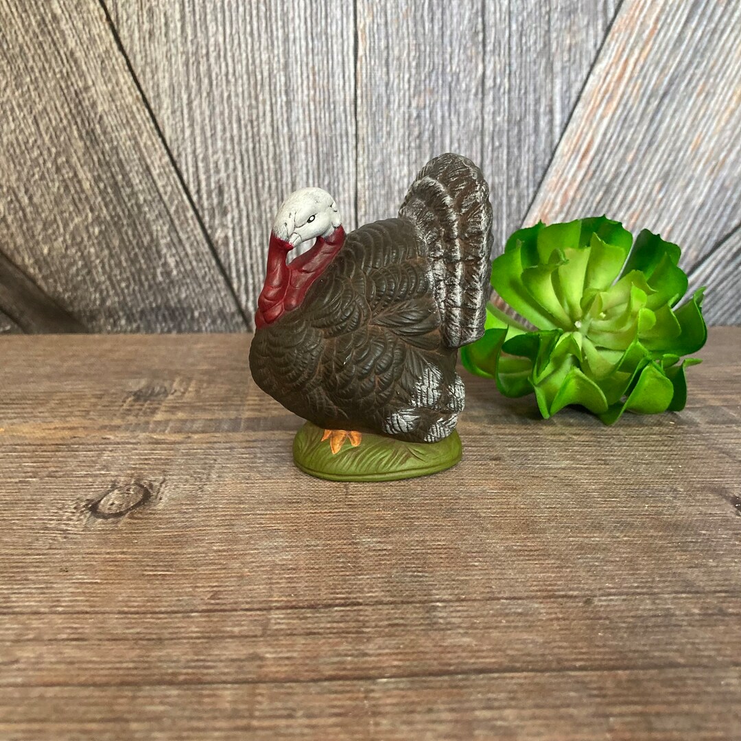 Vintage Ceramic Turkey Figurine Ceramic Turkey Thanksgiving Centerpiece ...