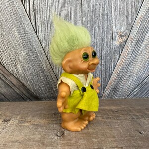 Vintage Troll Bank OLD Dam Troll Doll Coin Bank Piggy Bank 60s Green ...