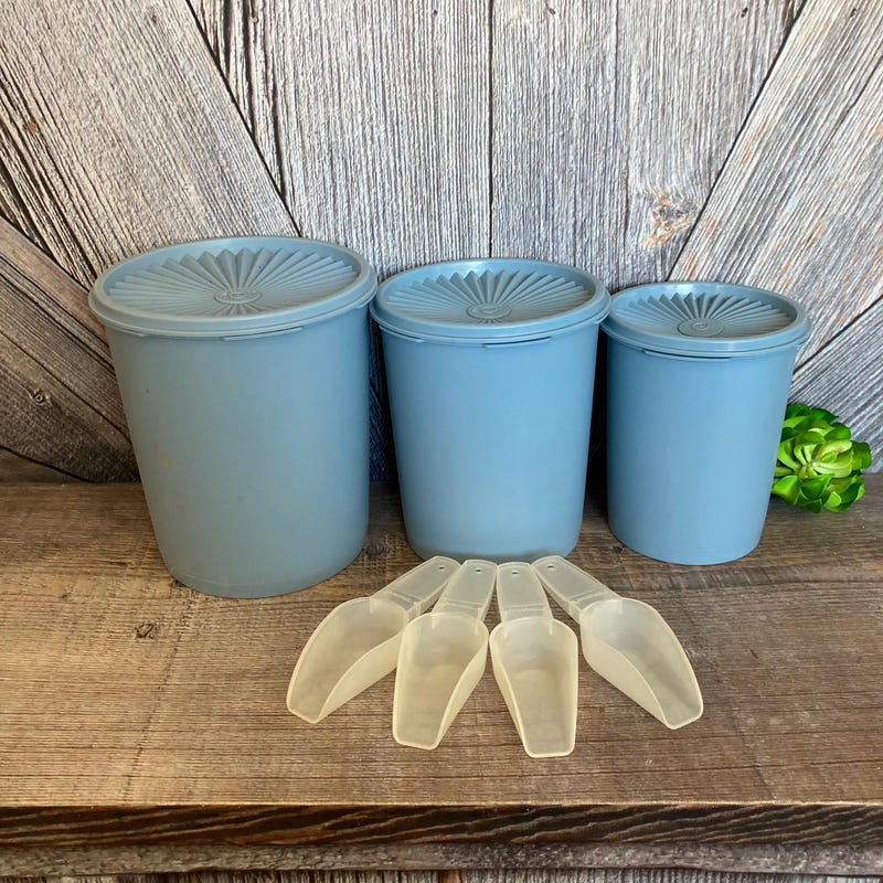 Vintage Tupperware Canisters - Etsy