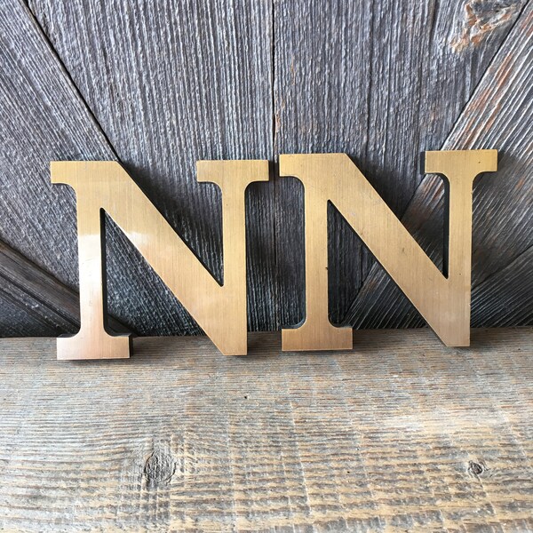 Metal Letter N - Etsy