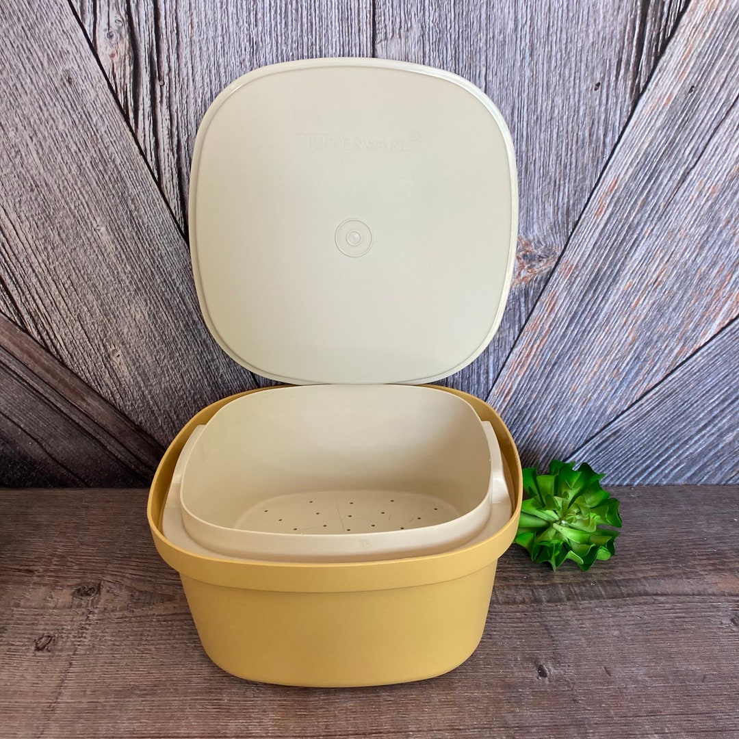 Vintage Tupperware Steamer plastic Microwave Tupper Ware Steamer for ...