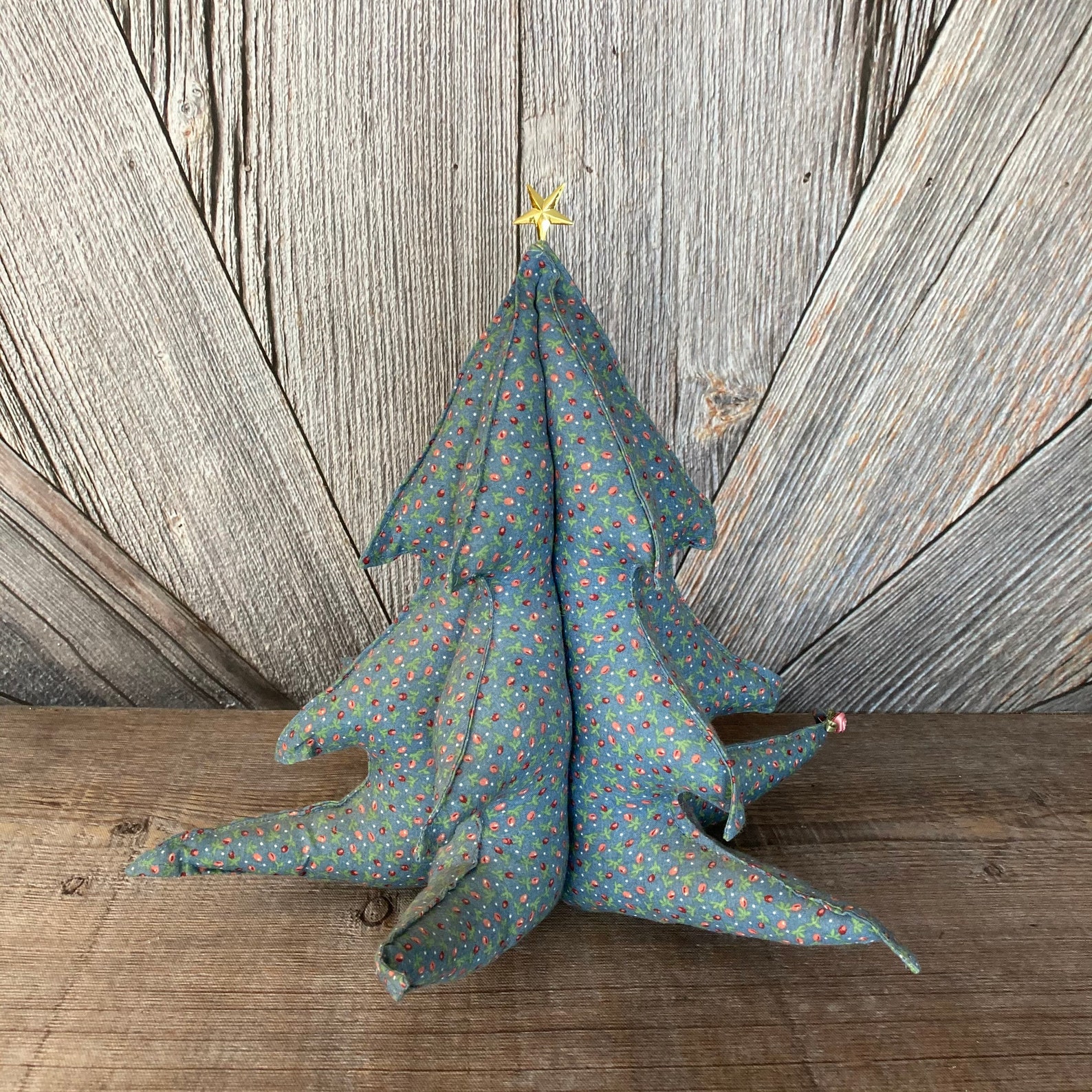 Handmade Christmas Tree Plush Stuffed Fabric Holiday | Etsy