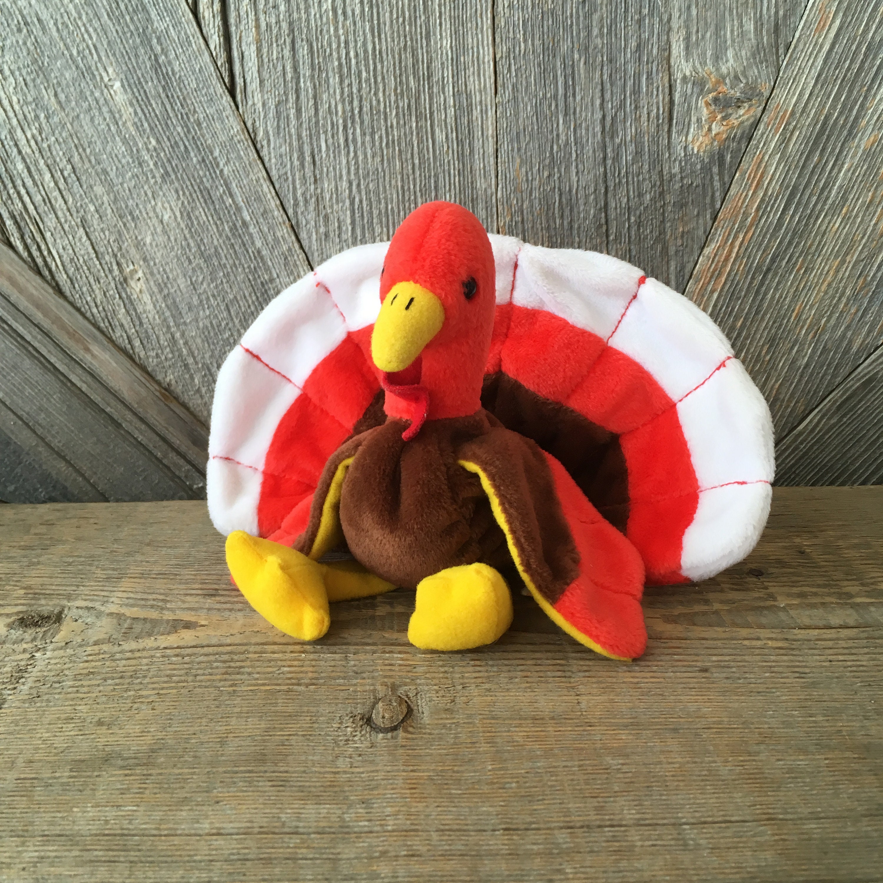 Vintage Turkey Beanie Baby Thanksgiving Ty Turkey Beanie | Etsy