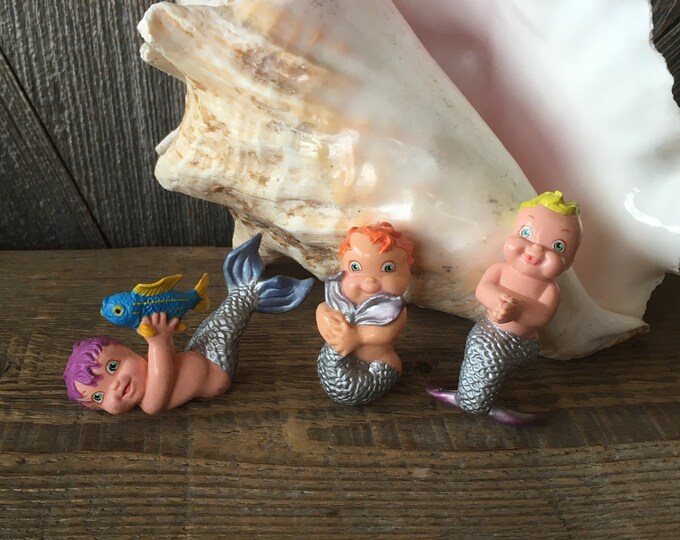 Vintage Merbabies Magic Diaper Babies Rare Mermaid Baby Dolls Color ...