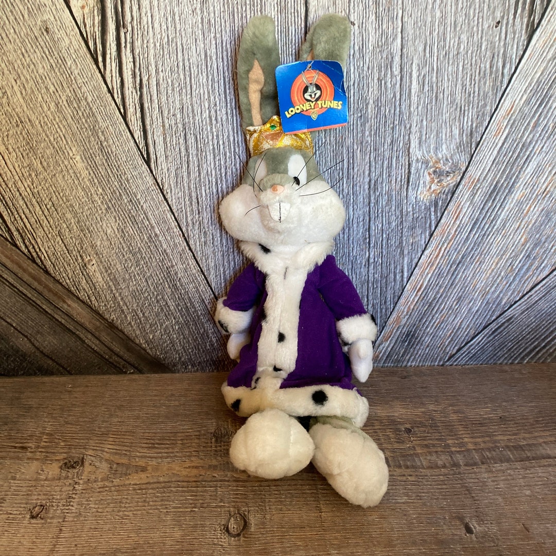 Vintage Bugs Bunny Plush 1990s Looney Tunes Warner Bros Ace King LARGE ...