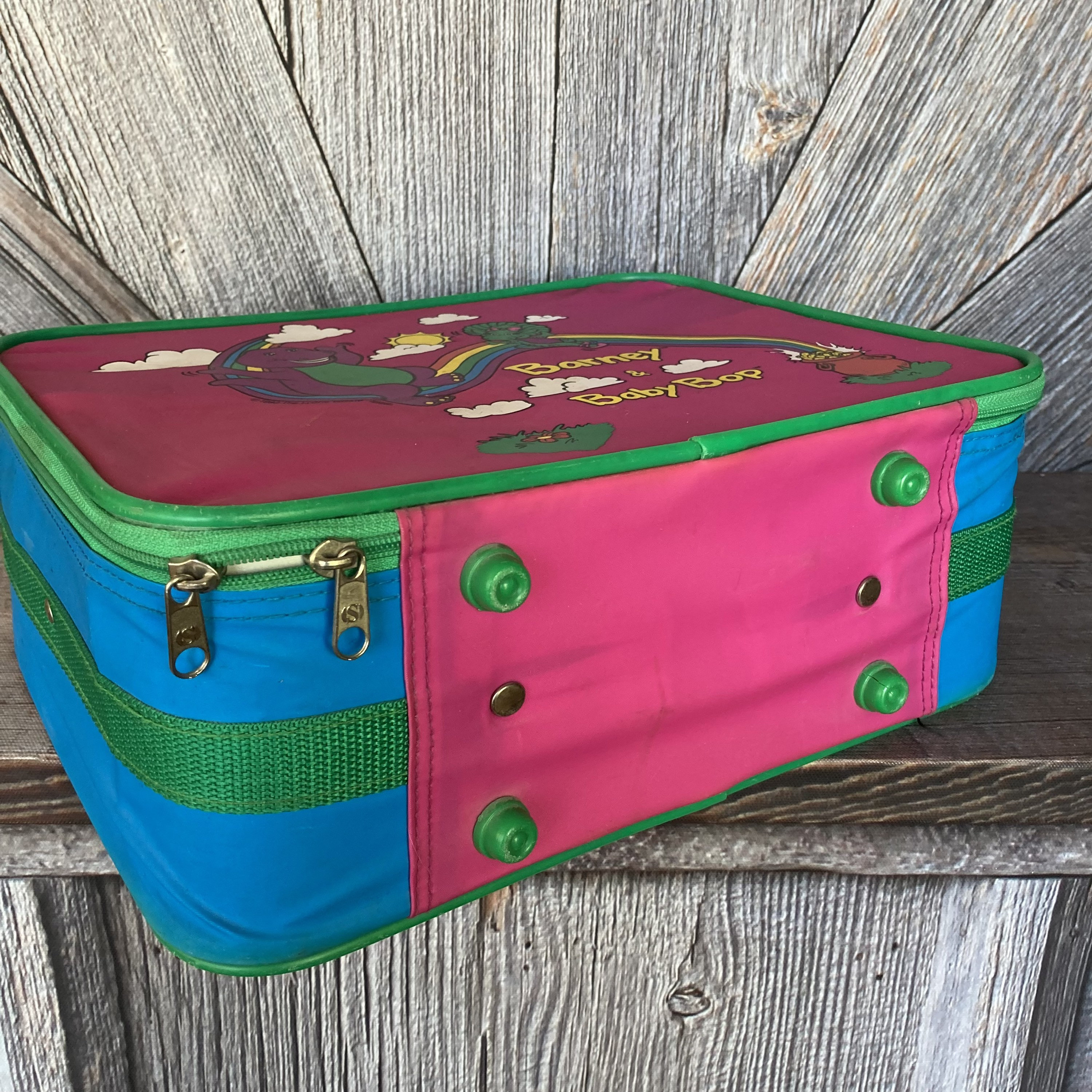 Barney Vintage Suitcase Toy Large 13 inch kid Suit Case Bag | Etsy