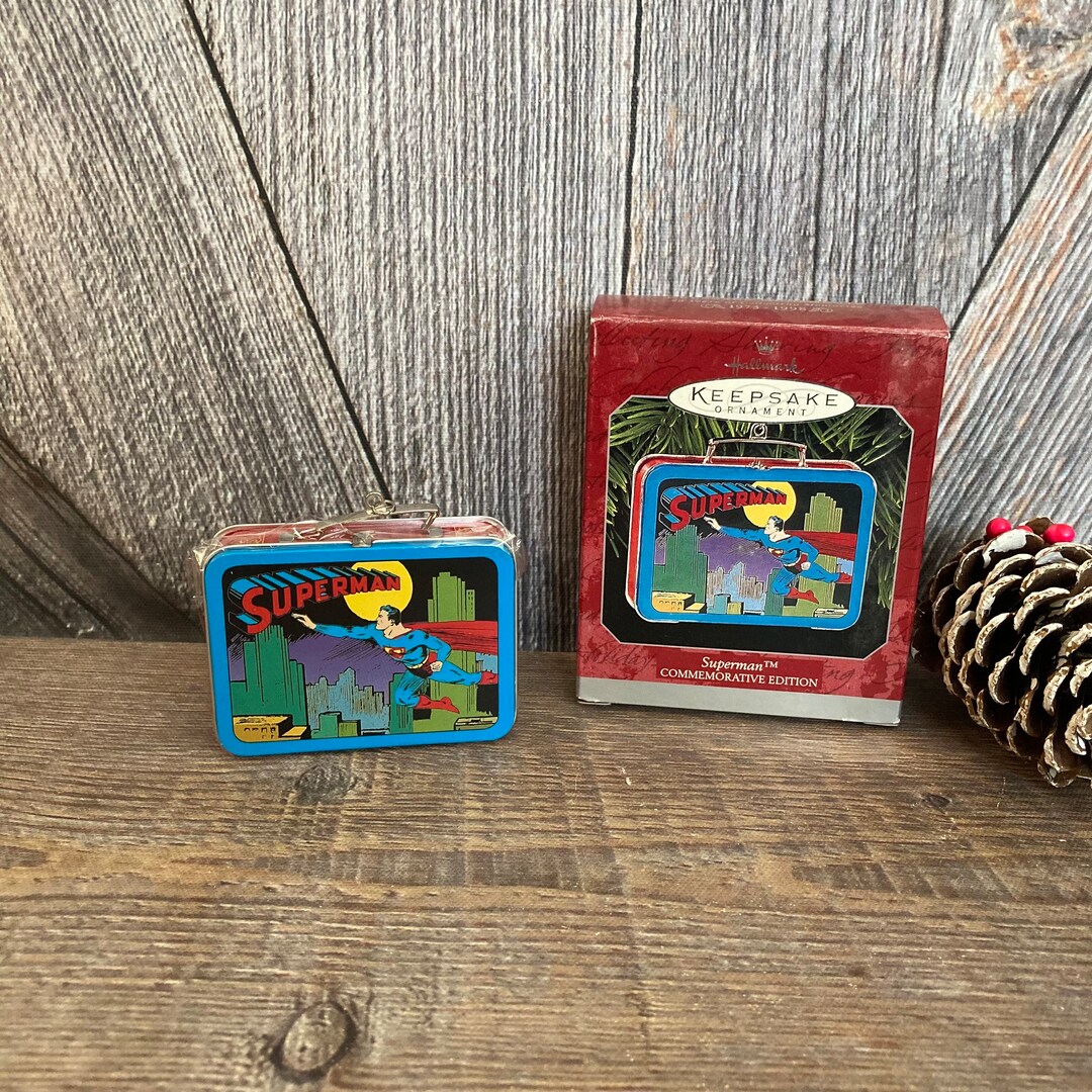 Vintage Superman Lunch Box Christmas Ornament hallmark Keepsake ...
