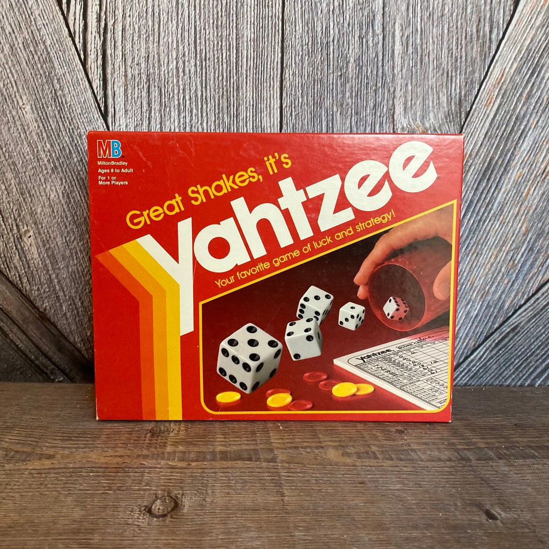 Vintage Yahtzee Board Game {1982 Milton Bradley} Complete Family Game ...