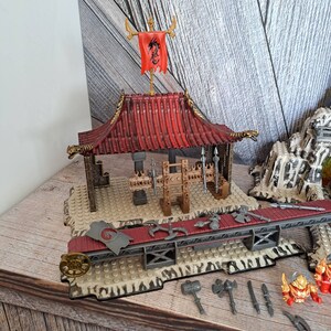 Vintage Mega Bloks Odaku Armory 9812 {NEAR COMPLETE} Instructions ...