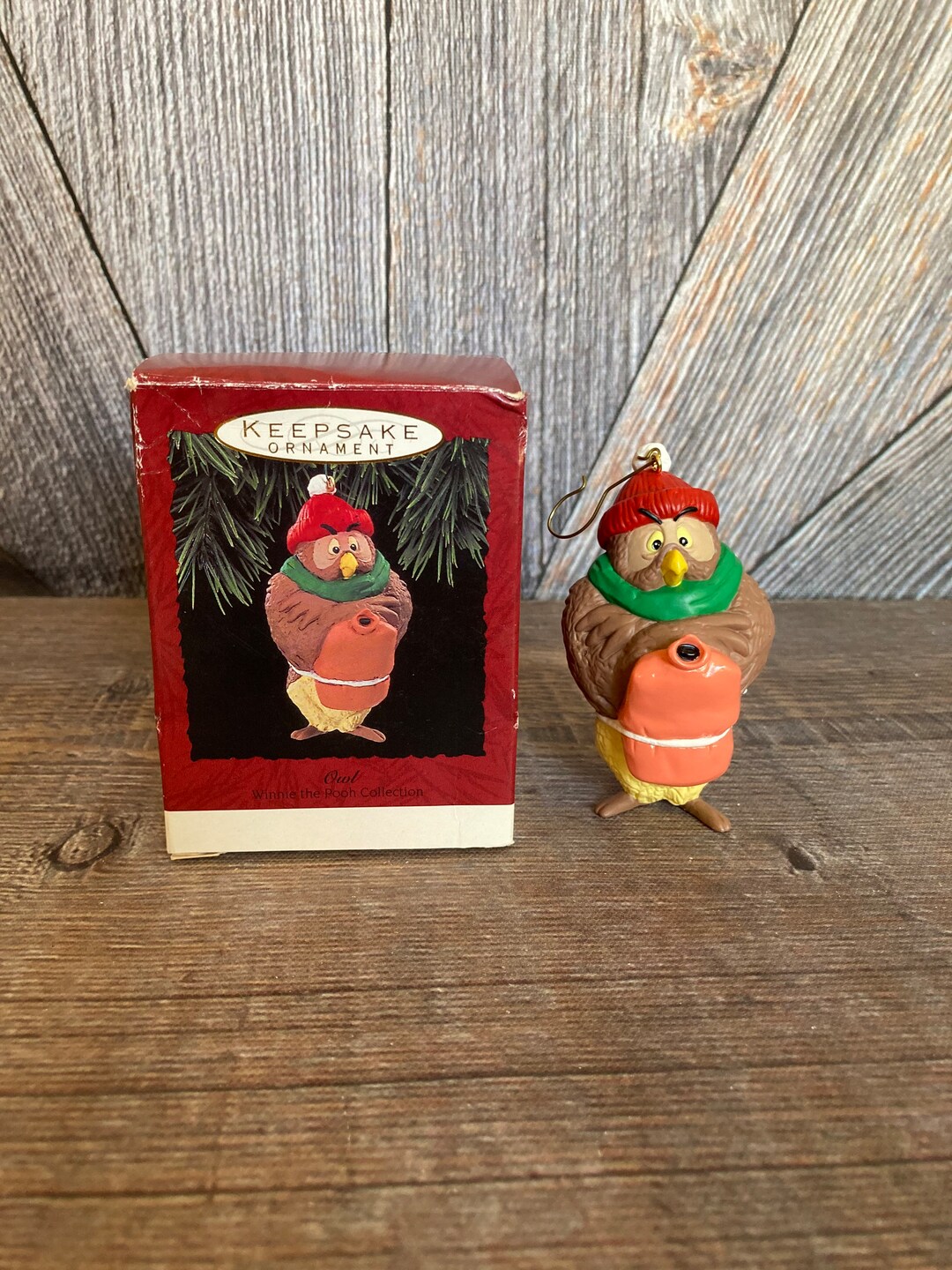 Vintage Owl With Rubber Water Bottle Christmas Ornaments Hallmark ...