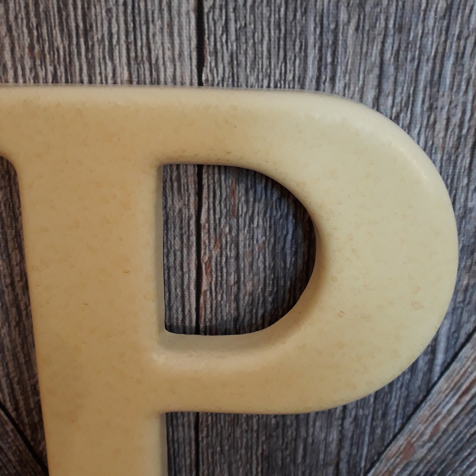 Vintage Letter P Old Sign off White Large 8 Inch Plastic - Etsy
