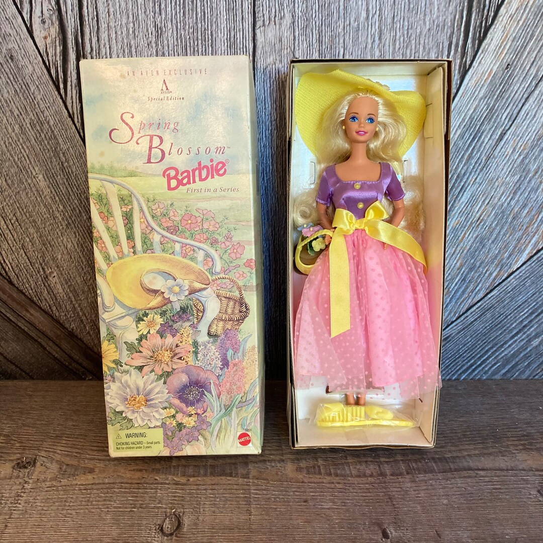 Vintage Spring Blossom Barbie {blonde Hair Avon Exclusive Mattel 15201 ...