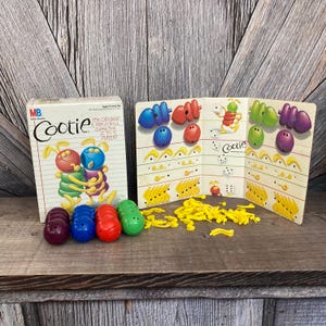 Vintage Cootie Game Milton Bradley, 1986 Complete! the Game of Cootie ...