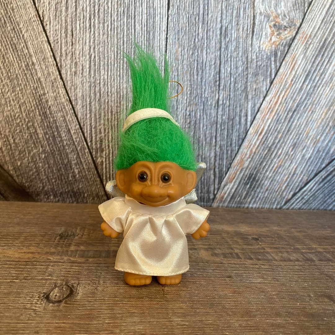 Vintage Christmas Troll {angel Mini Tree Hanging Ornament Christmas ...