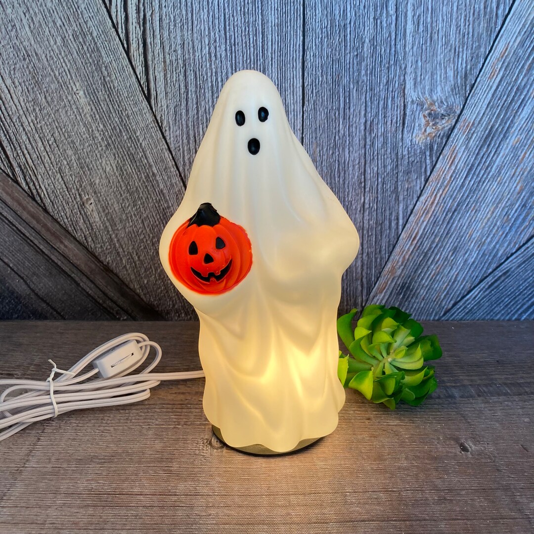 Vintage Ghost Light up Blowmold Empire 9.5 Inch SMALL Halloween ...