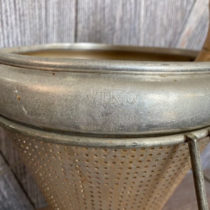Vintage Strainer Sieve With Pestle Can Canning Applesauce Tripod Stand ...