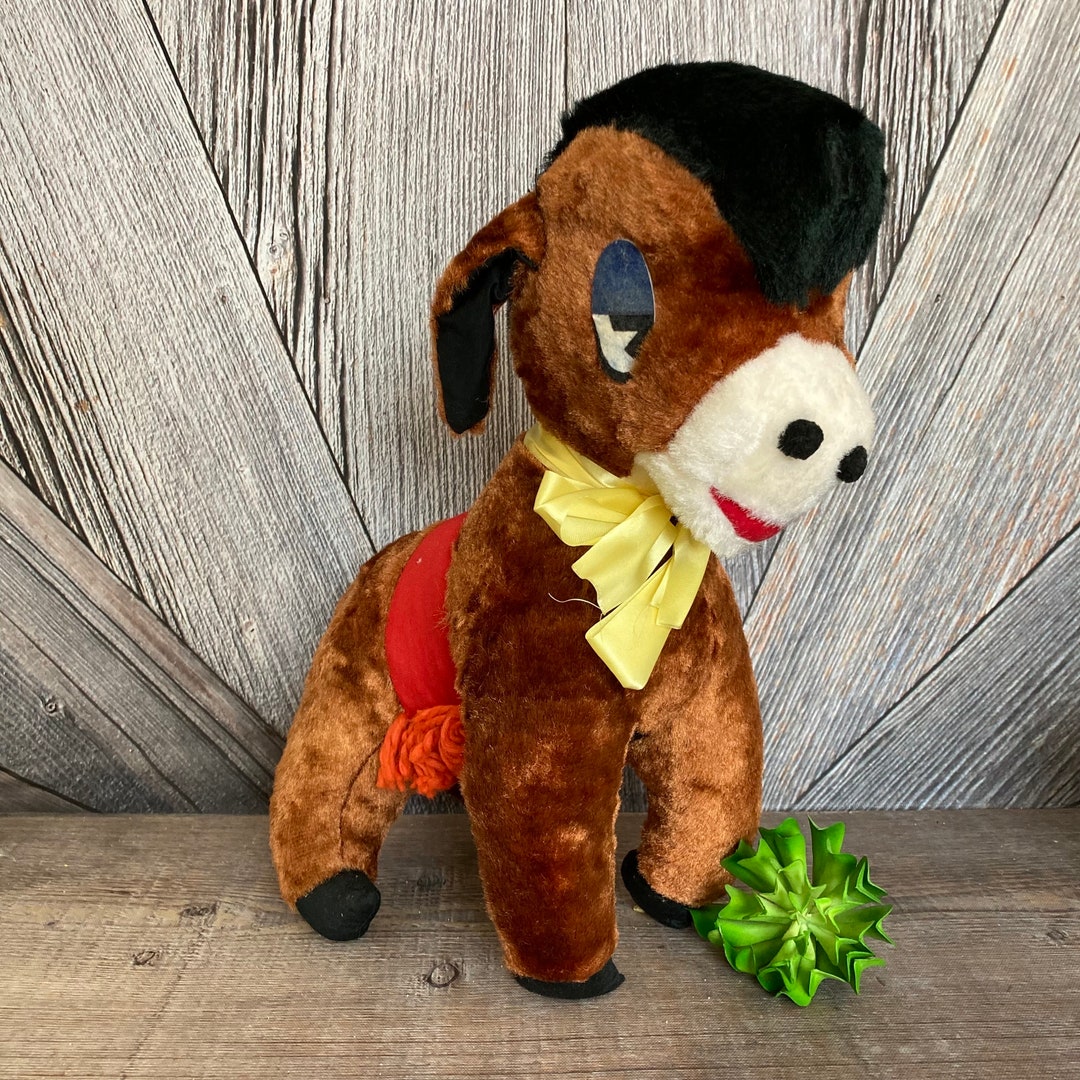 Vintage Burro Plush Toy, Commonwealth Carnival Prize, Stuffed Donkey ...