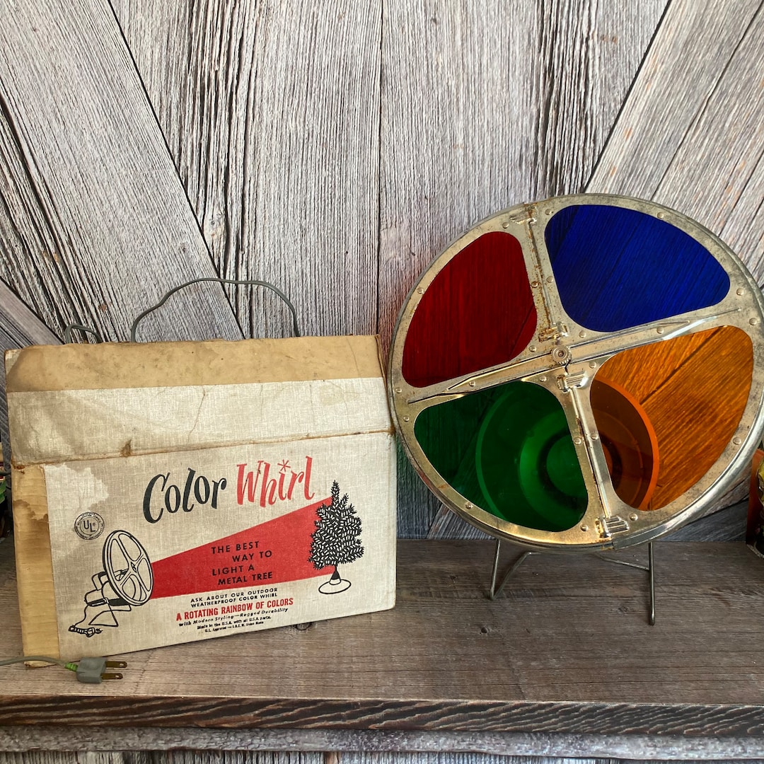 Vintage Color Wheel Color Whirl to Lite Metal Aluminum - Etsy