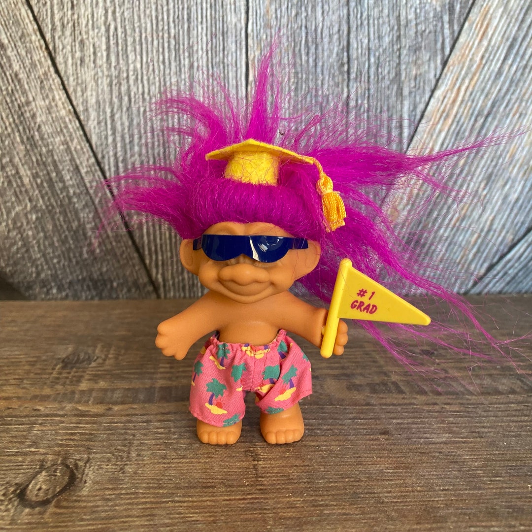 Vintage Graduation Troll russ Berrie Troll Congratulations Graduation ...