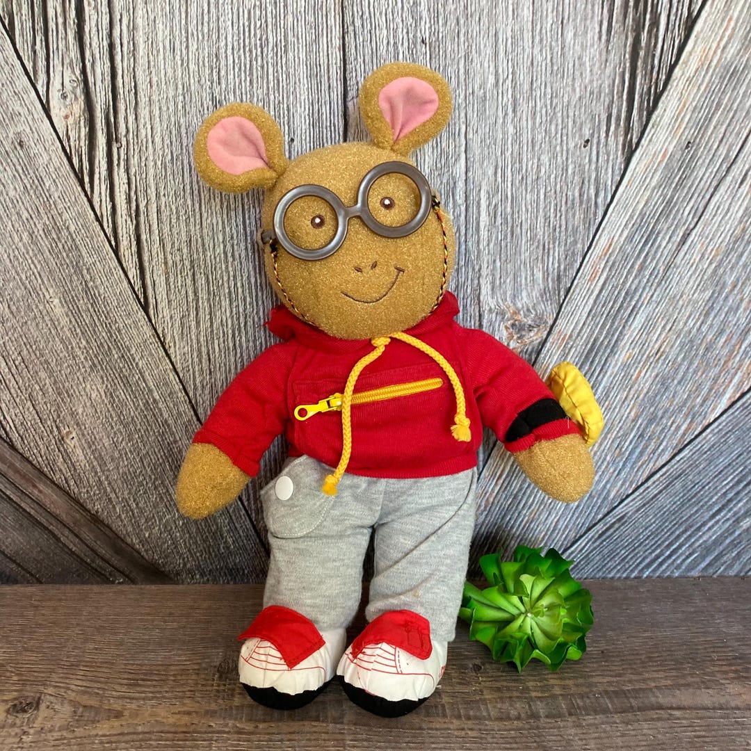 Vintage Dress Me Arthur Plush Toy Huggable Arthur Playskool 1996 Hasbro ...