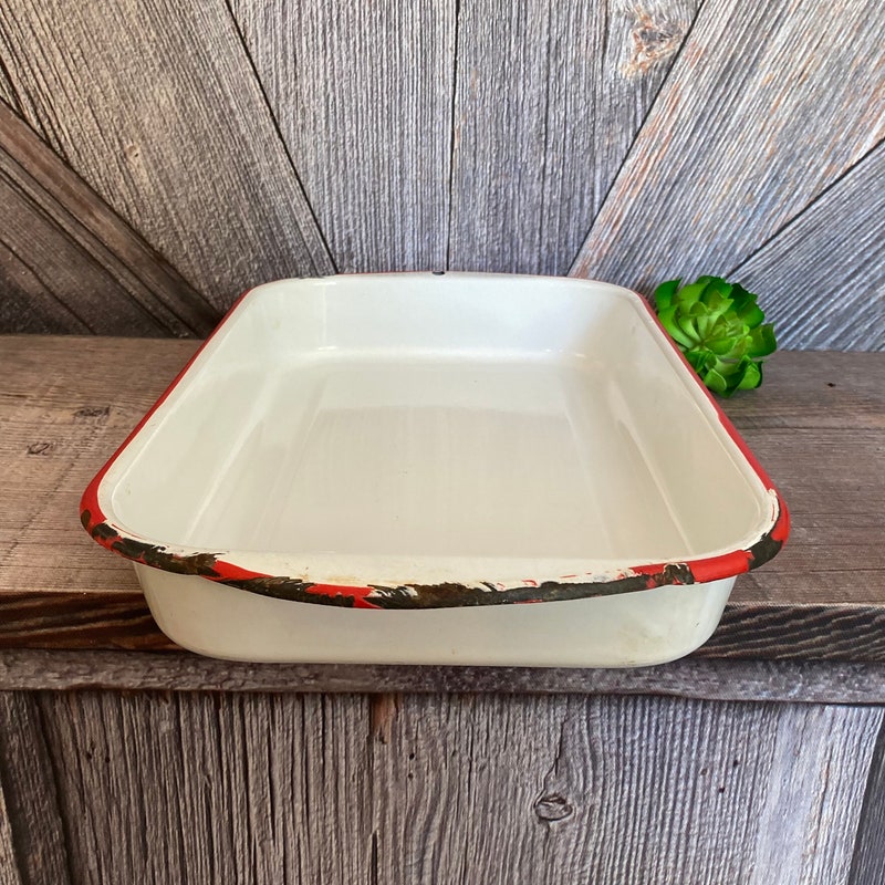 Vintage Enamel Pan - Etsy