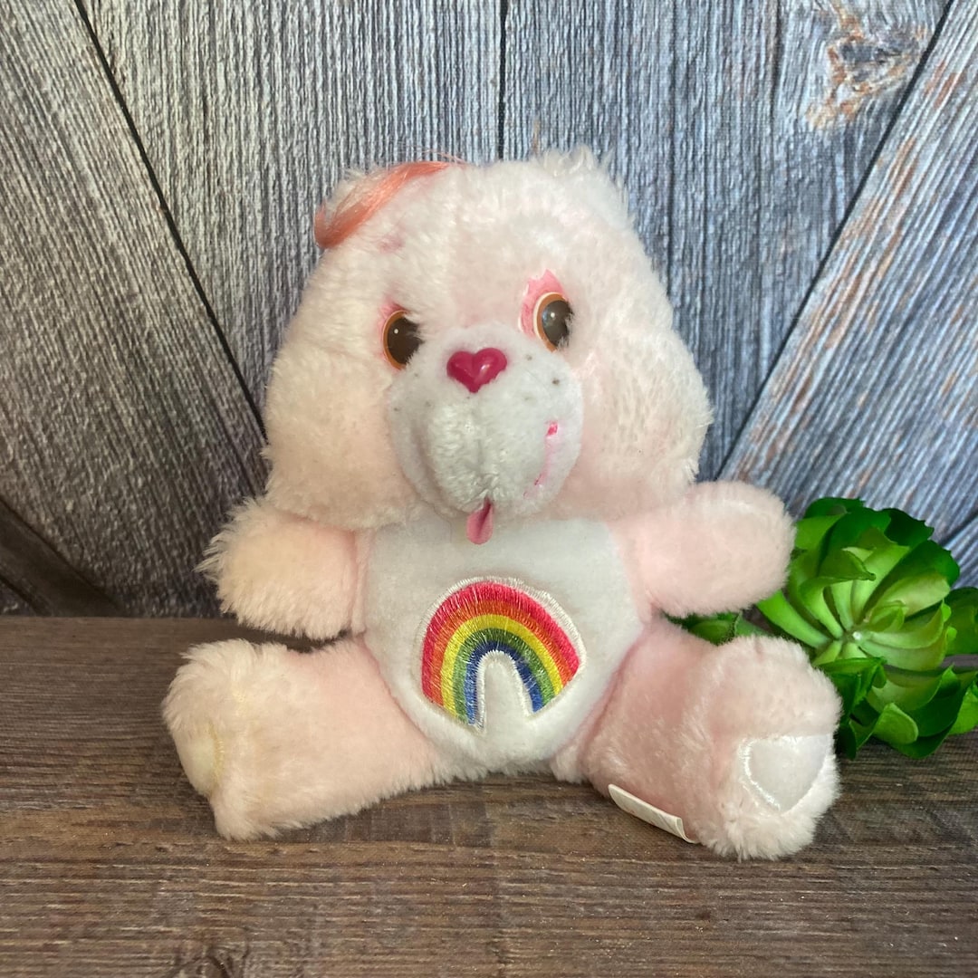Vintage Care Bear Cheer Bear Plush Toys 6 Inch Kenner Carebear Stuffed ...