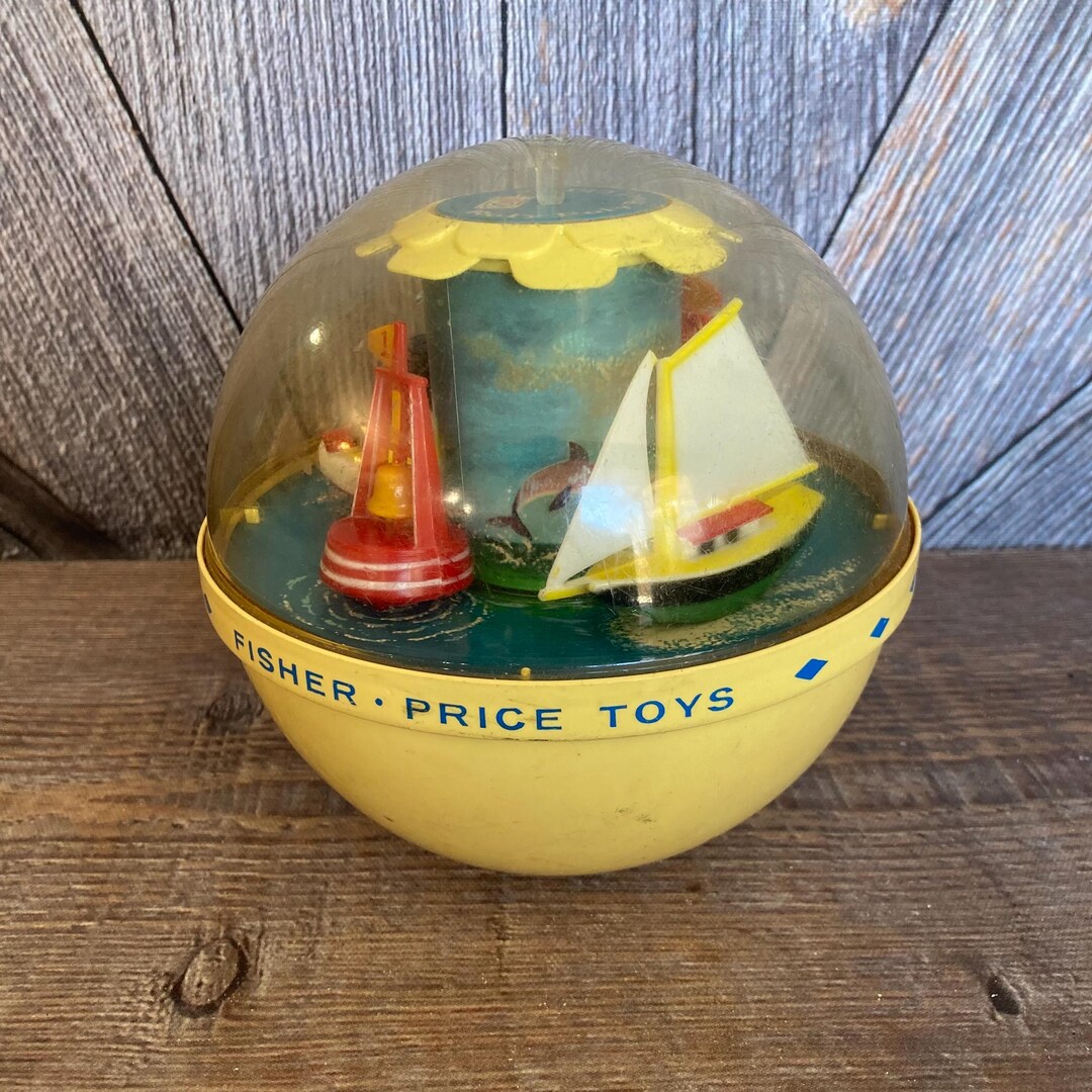Vintage Roly Poly Boat Chime Fisher Price Toys, 7 Inches Tall, 162 ...