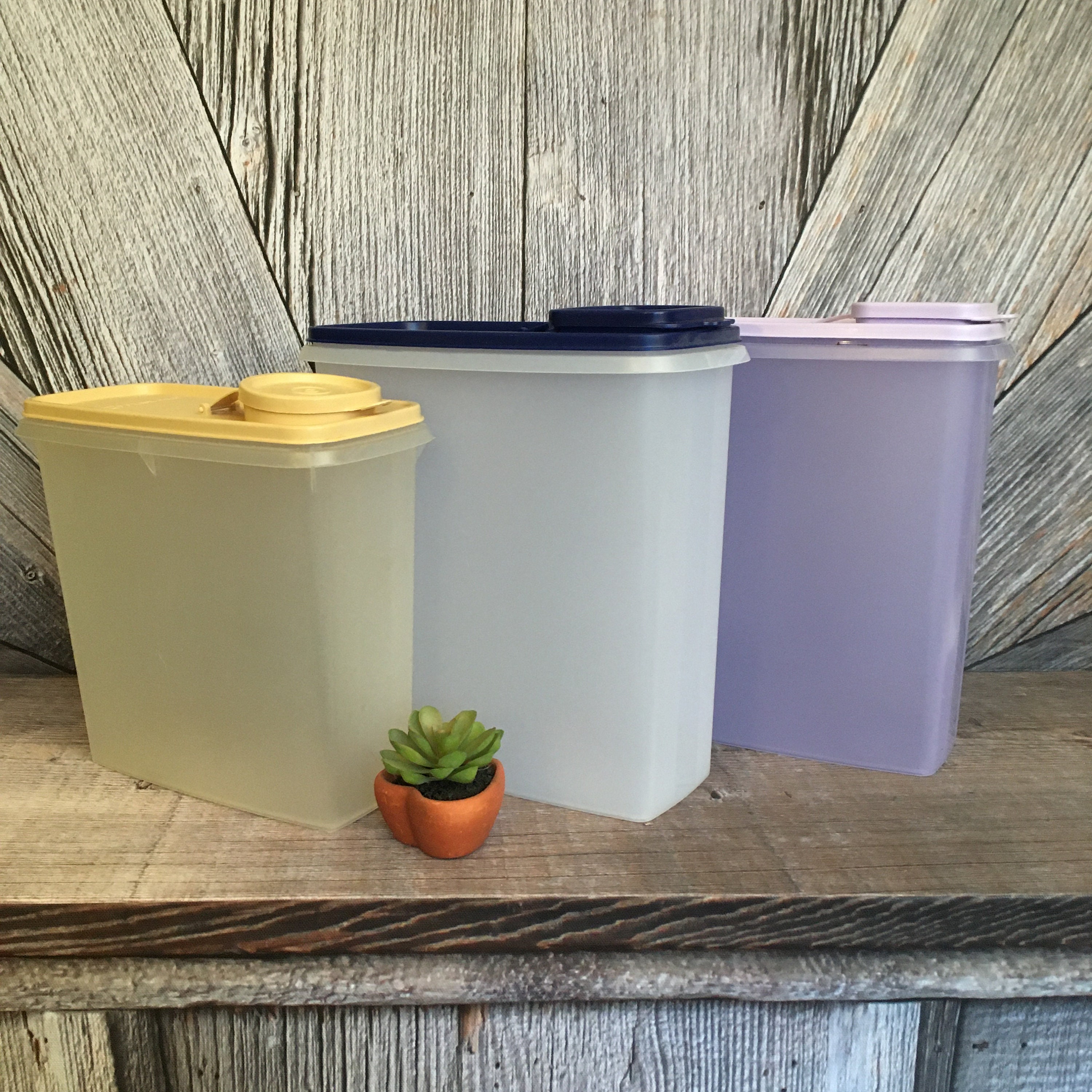 Vintage Tupperware Cereal Keeper plastic Tupper Ware Storage | Etsy