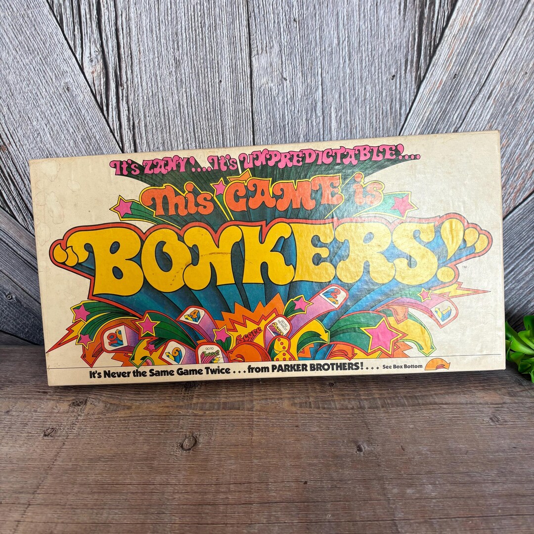 Vintage Bonkers Board Game, 100% COMPLETE Parker Brothers 1978 Board ...