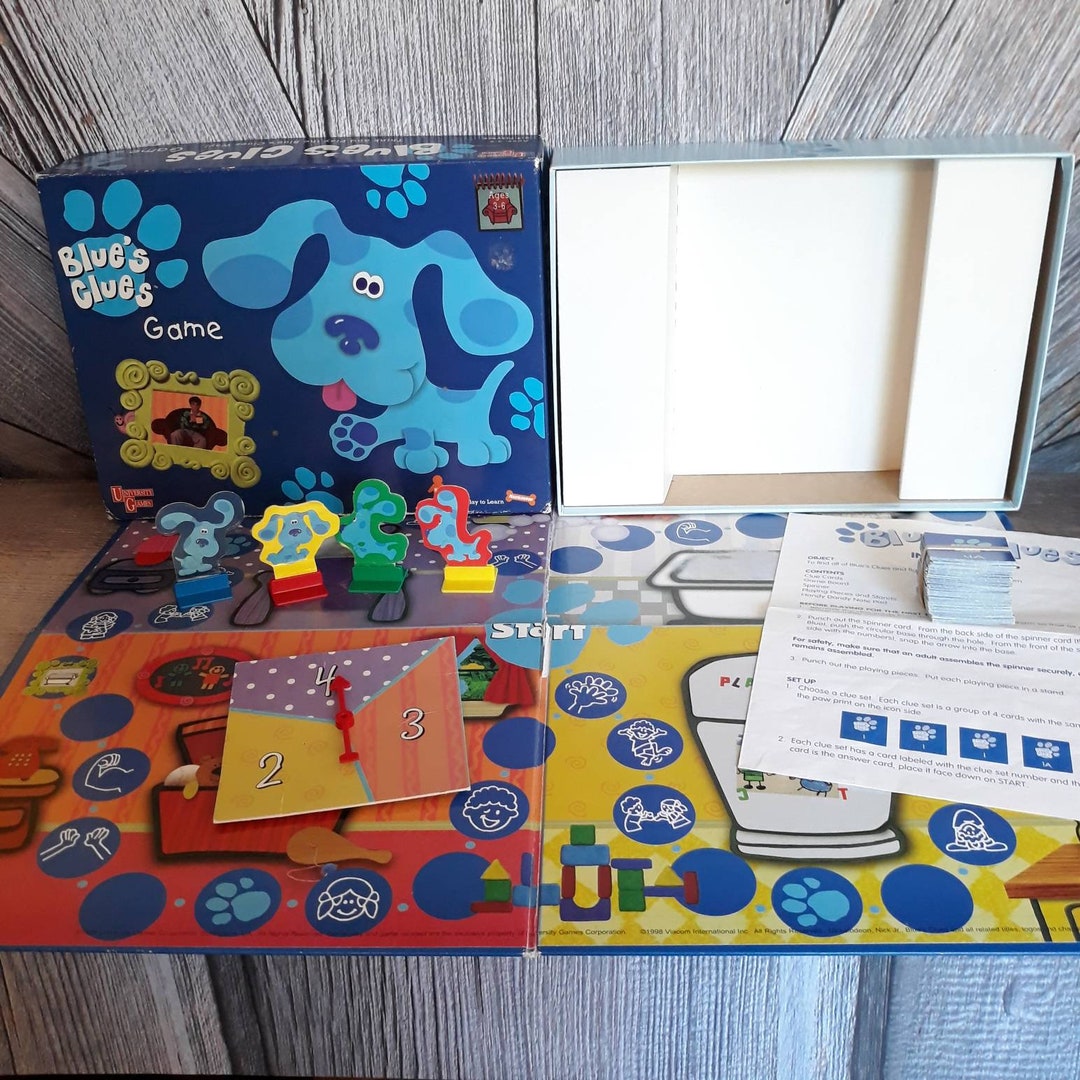 Vintage Blue's Clues Game {nick Jr. University Game} Ages 3-6 Board ...