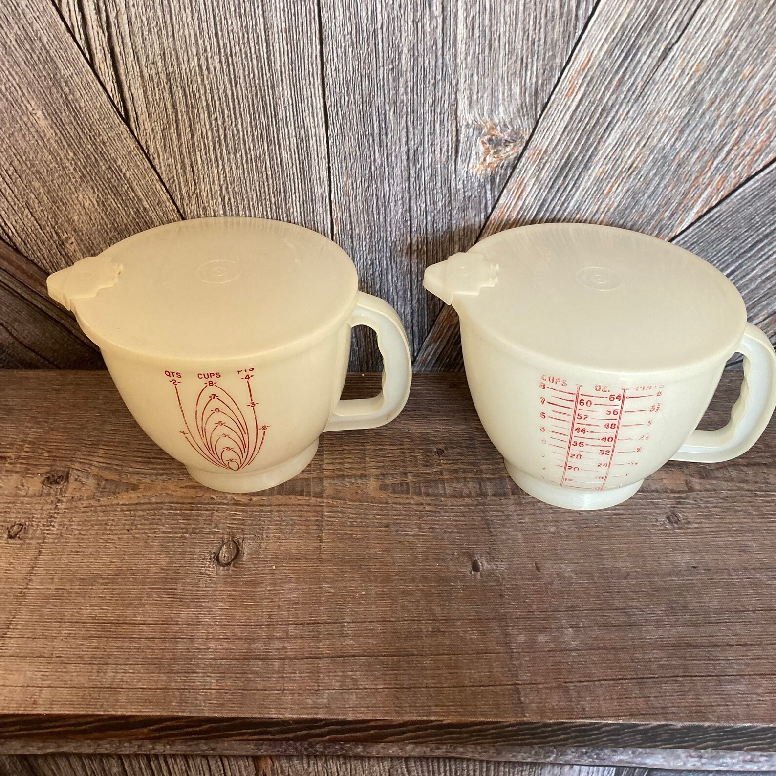 Vintage Tupperware Measuring Cup plastic Tupper Ware Mix and - Etsy