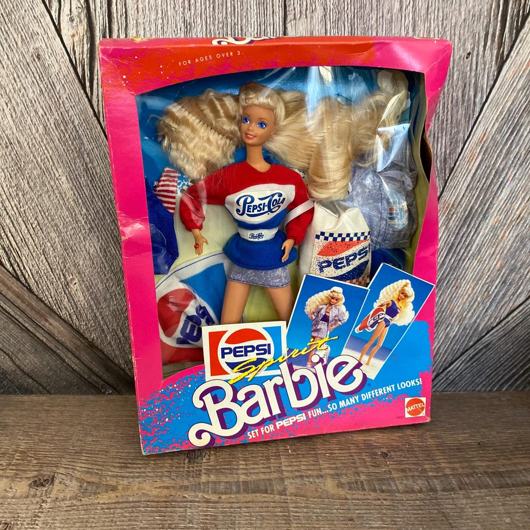 Vintage Pepsi Spirit Barbie Pepsi Cola blonde Hair Mattel 4869, 1989 ...