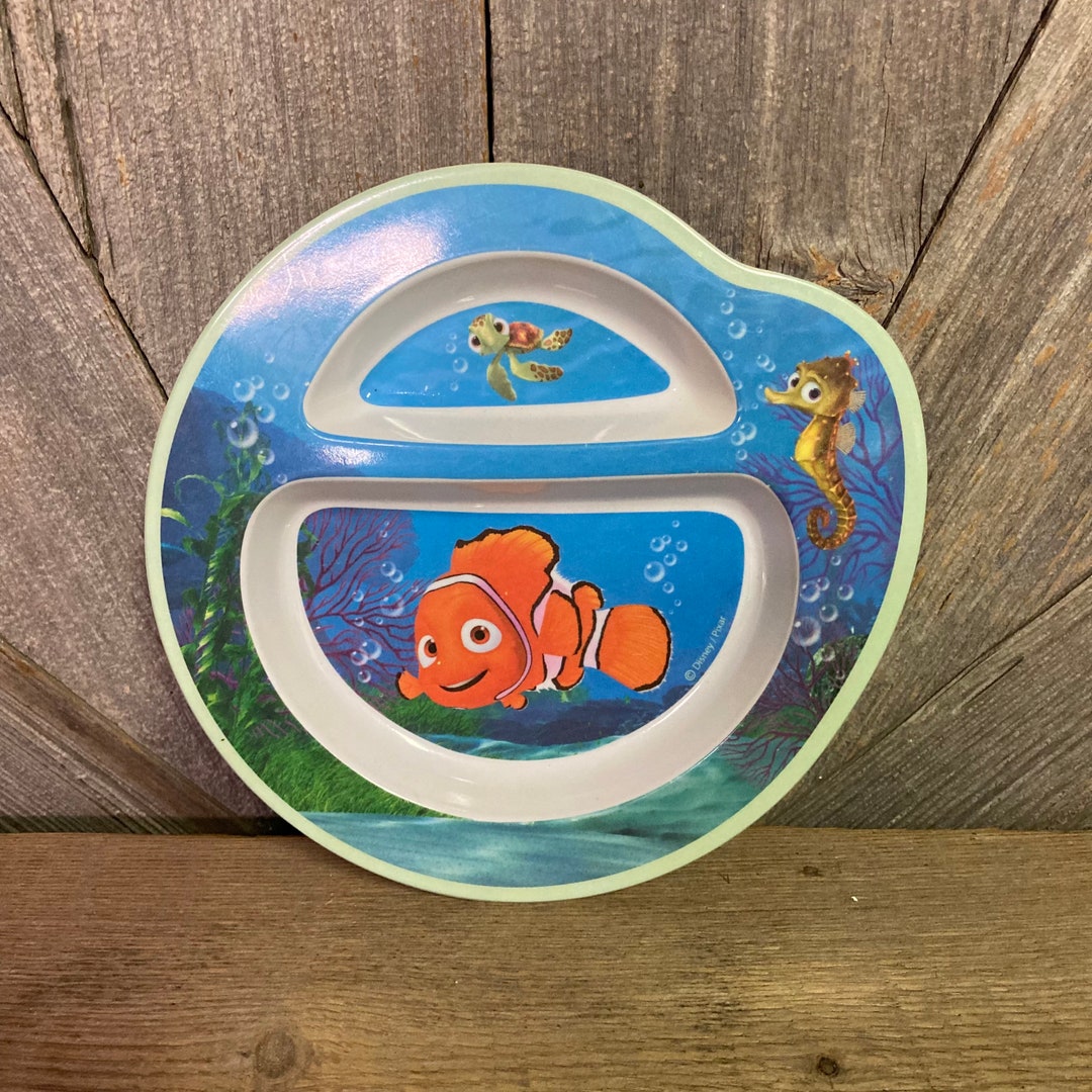 Vintage Finding Nemo Plate Disney Melmac Plastic Kid Play Dish Food ...