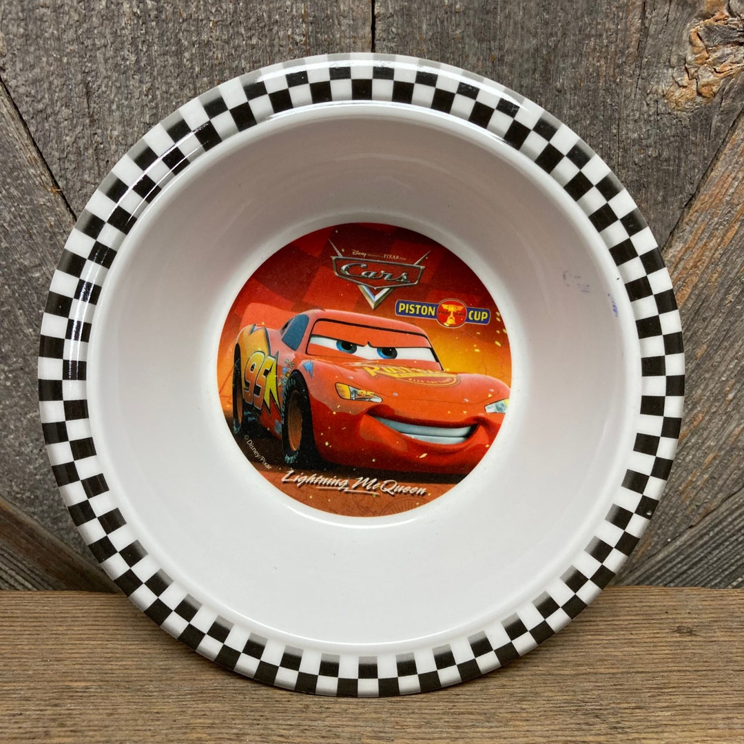Cars Bowl Melmac Plastic Kid Play Dishes Bowl and Plate Birthday Party ...