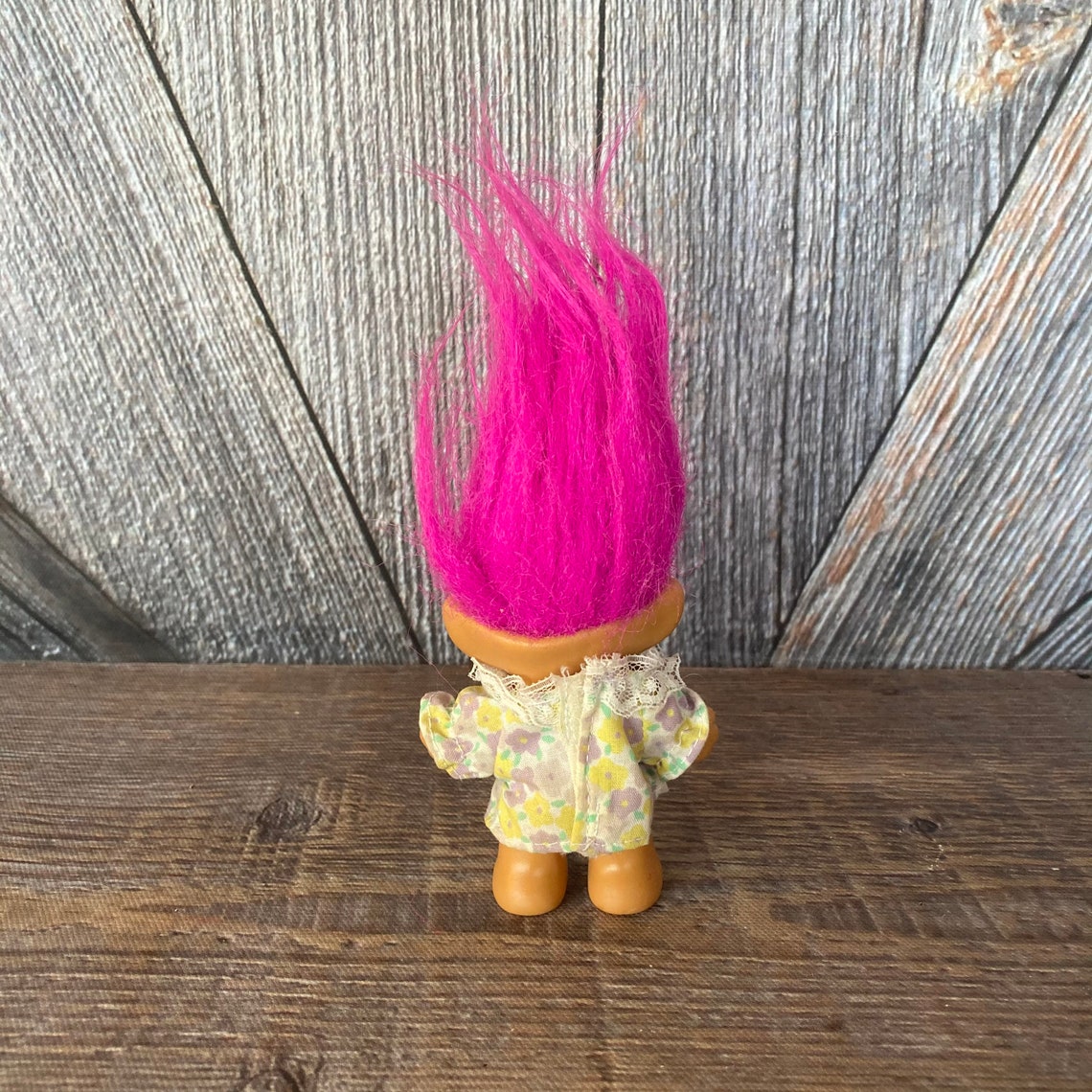 Vintage Flower Girl Troll Doll wedding Troll With Pink Hair - Etsy