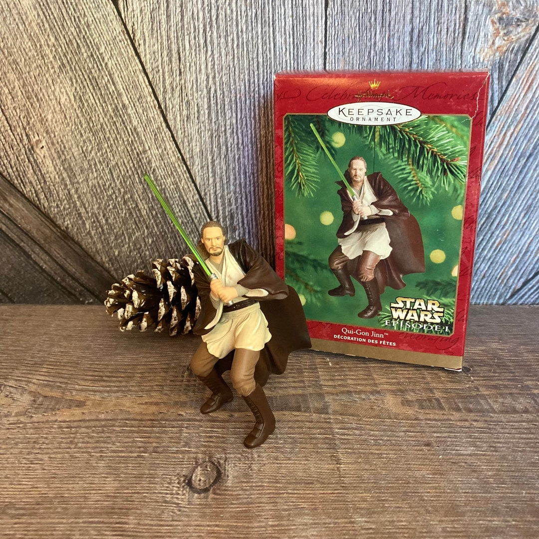 Vintage Star Wars Episode 1 Qui-gon Jinn Christmas Ornament {hallmark ...