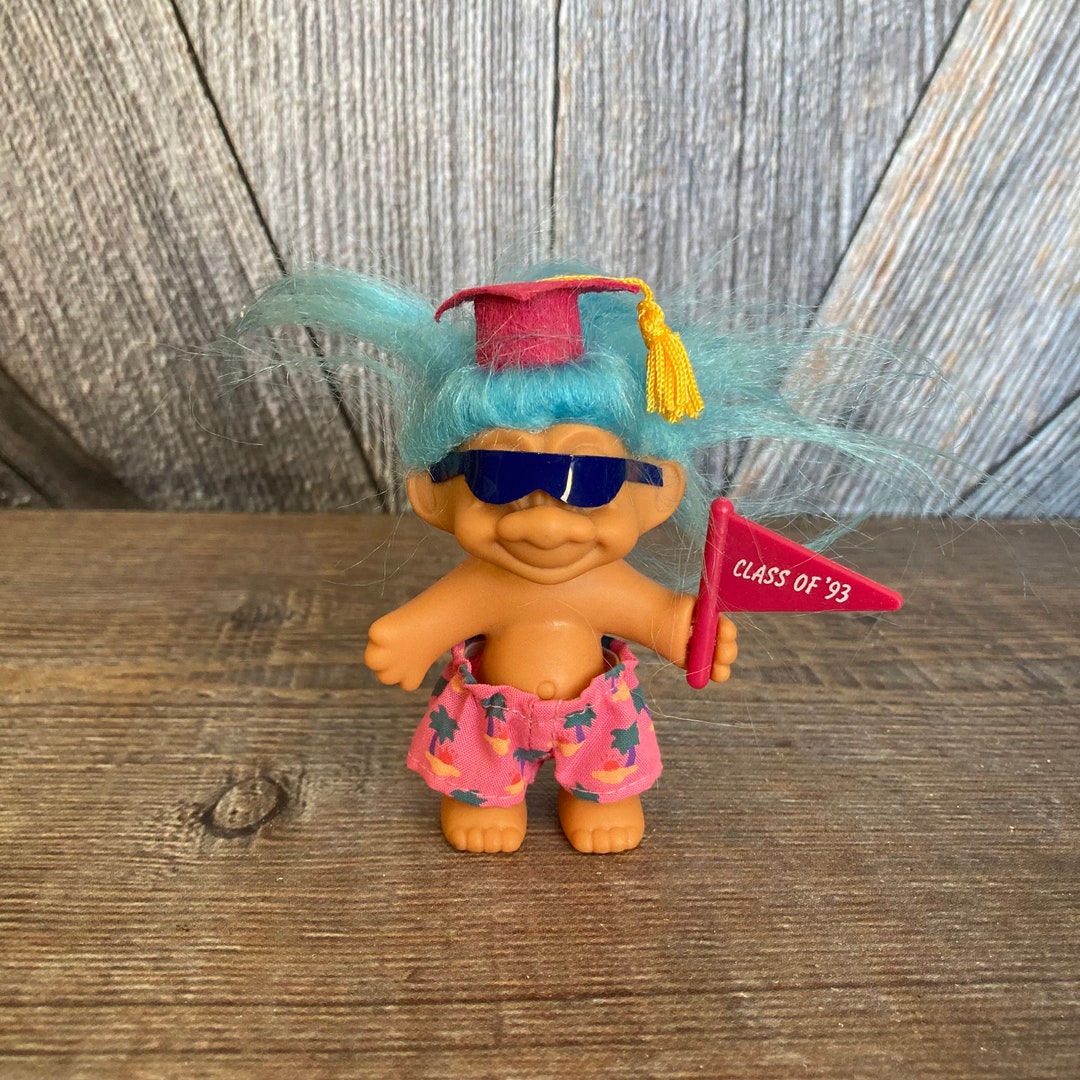 Vintage Graduation Troll Class of 93 {russ Berrie Troll ...