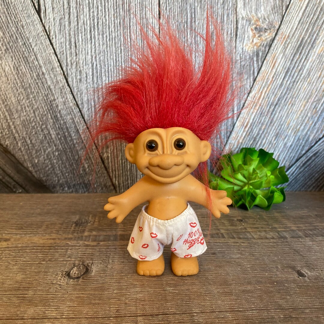 Vintage Valentine's Day Troll {love Troll} Russ Berrie {100% Huggable ...
