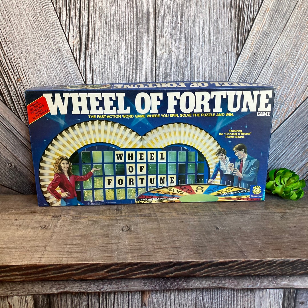 Vintage Wheel of Fortune Board Game Pressman 5555 1985 Spin - Etsy