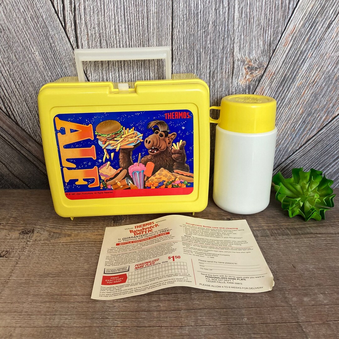 ALF Plastic Lunch Box {vintage 1987 Alien Productions Thermos Brand ...