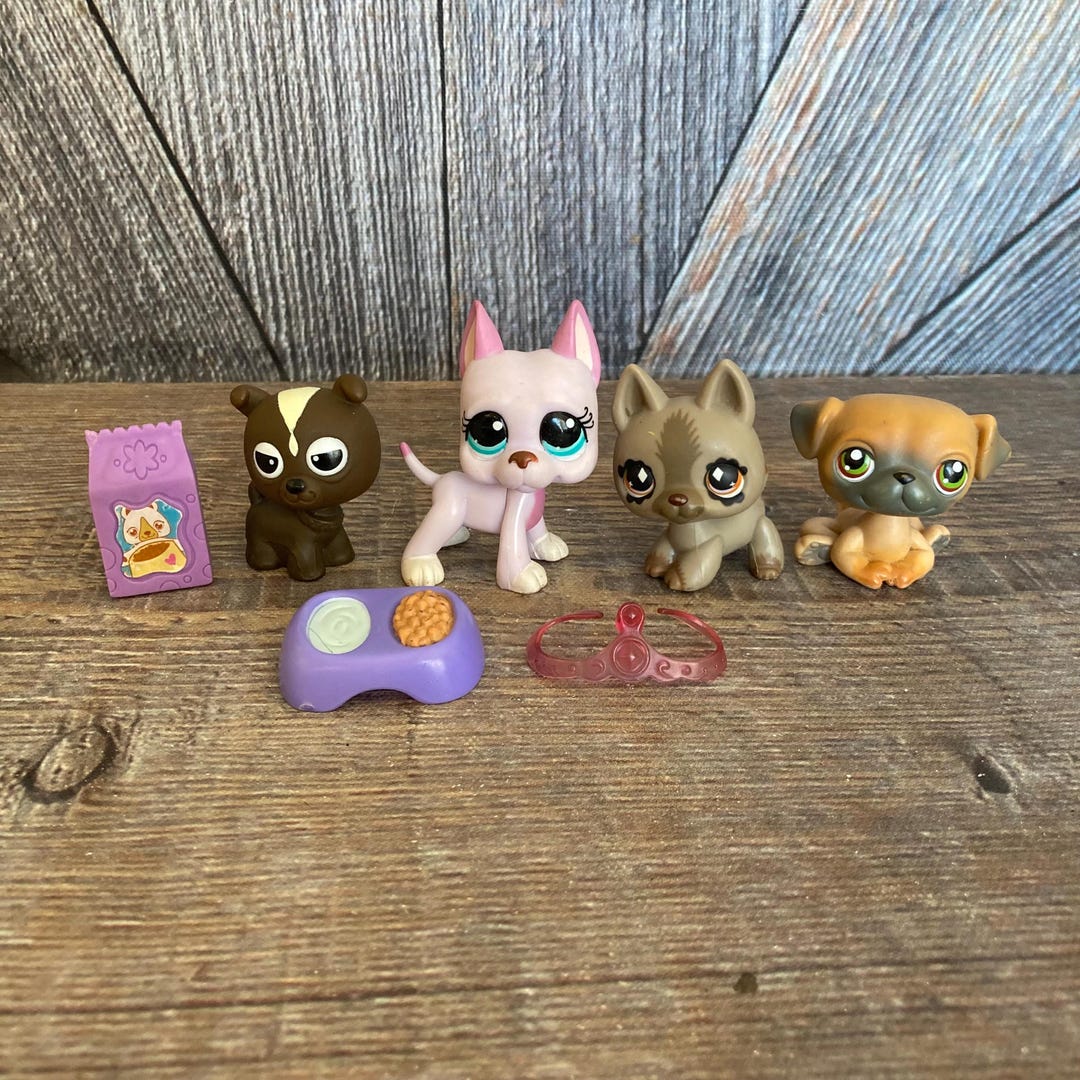 Vintage Littlest Pet Shop Dogs LPS Authentic Hasbro 2006 Toy, Great ...